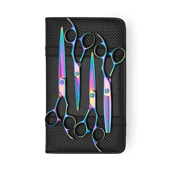 Rainbow Hairdressing Scissors. - Scissor Tech Australia