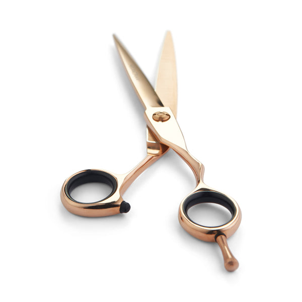 Matsui Offset Drop Handle - Rose Gold Hairdressing Scissors - Scissor ...